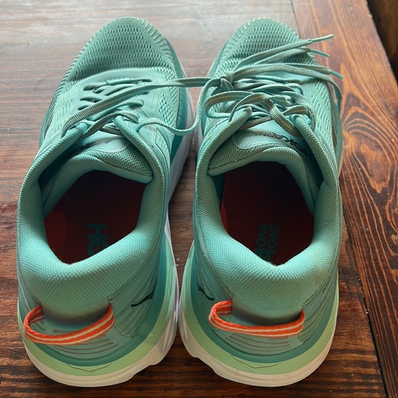 Hoka | Shoes | Hoka One One Bondi 7 Teal Lace Up Athletic Running Shoes ...